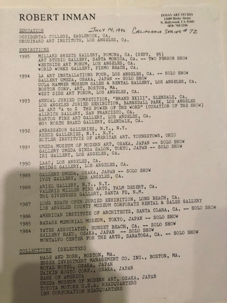 Pair of Lithographs "California and Osaka" by Listed Artist Robert ...