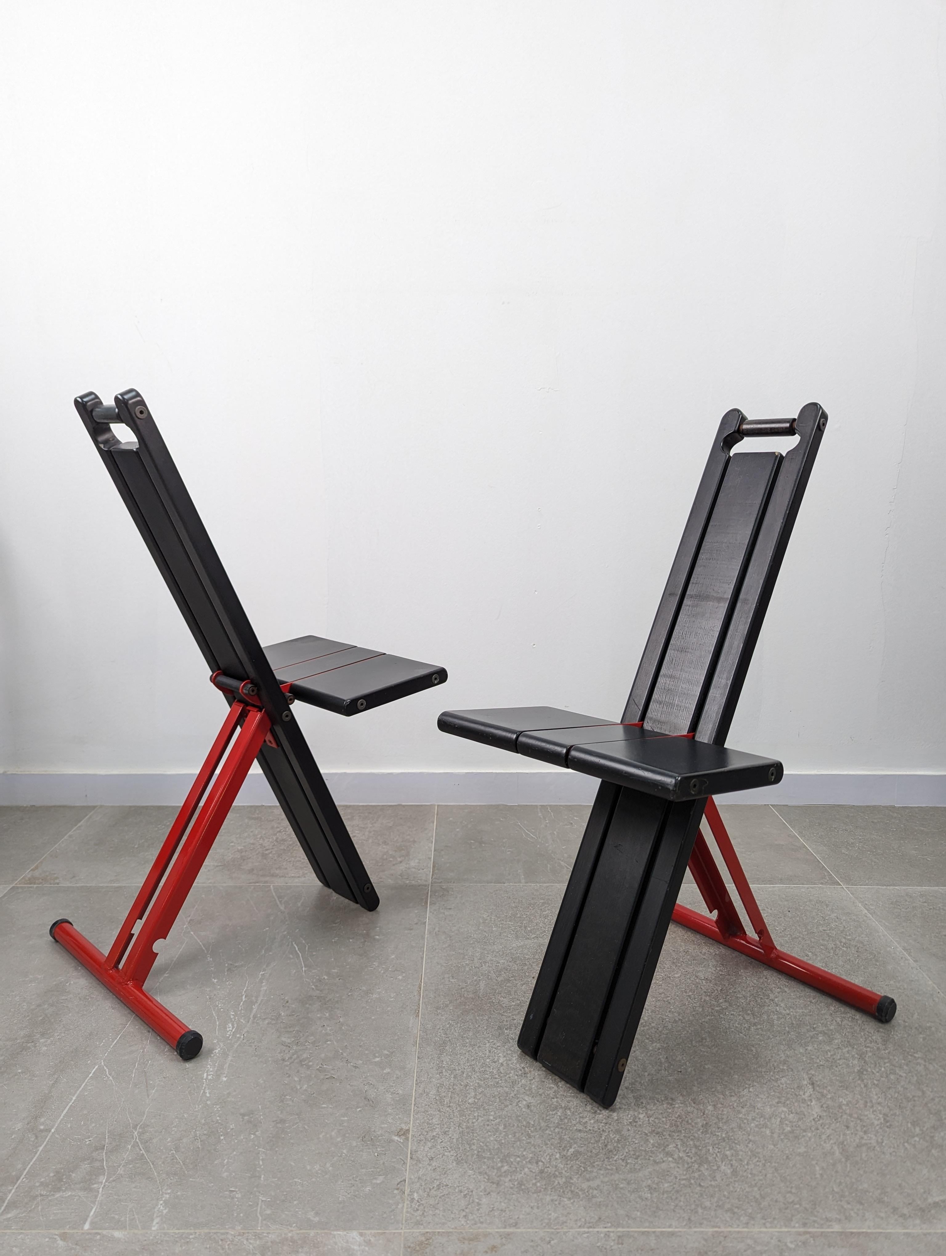 Pair of Locust chairs by Torstein Nilsen for Møremøbler AS 1982 For ...