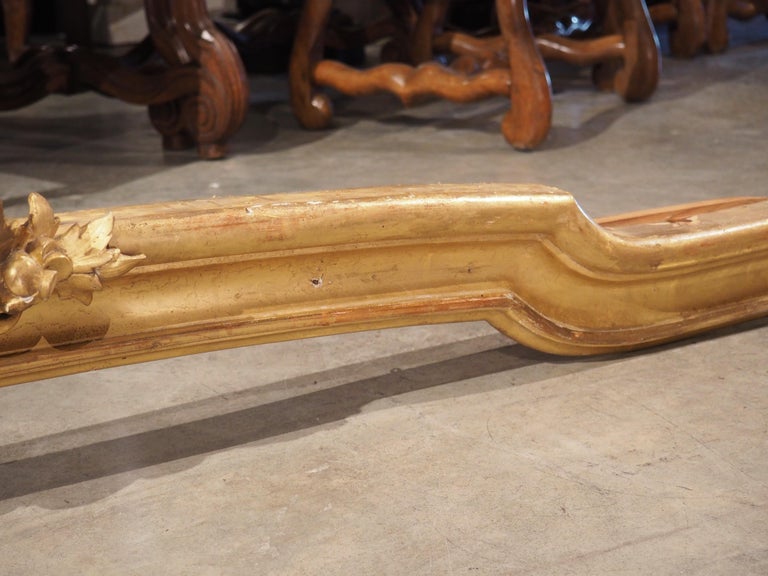 Pair of Long Antique French Giltwood Valances or “Cantonnieres”, circa ...