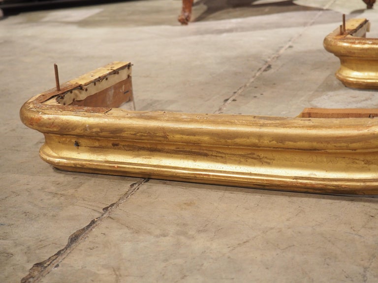 Pair of Long Antique French Giltwood Valances or “Cantonnieres”, circa ...