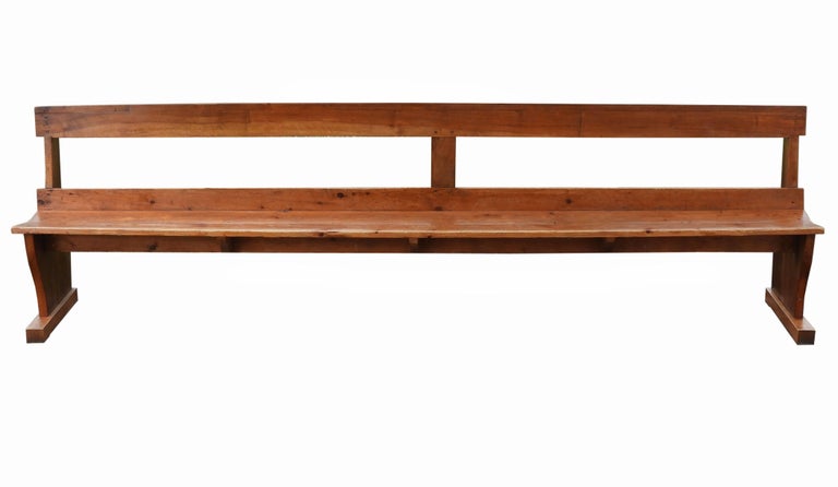 Pair of Long Church Benches C1890 France For Sale at 1stDibs