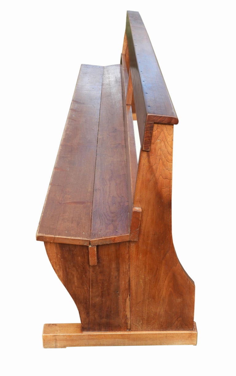 Pair of Long Church Benches C1890 France For Sale at 1stDibs