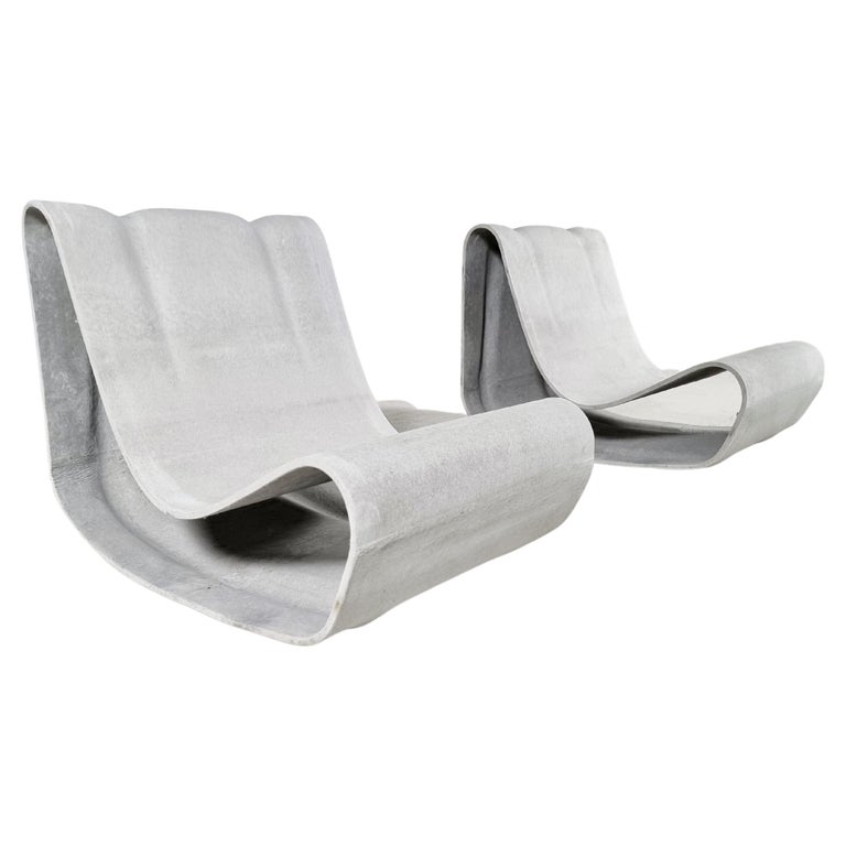 Pair of Loop Chairs by Willy Guhl for Eternit, 1990s For Sale at 1stDibs