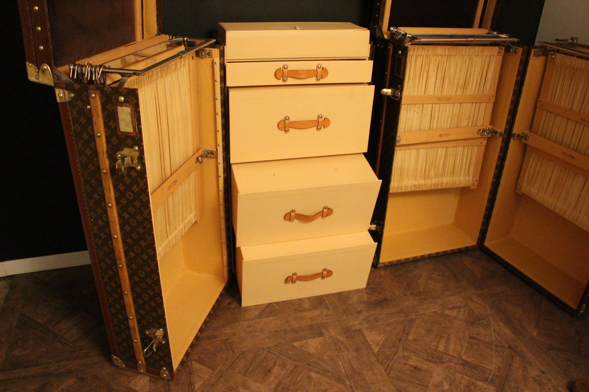 Pair of Louis Vuitton Trunks, Pair of Louis Vuitton Steamer Trunks, LV ...