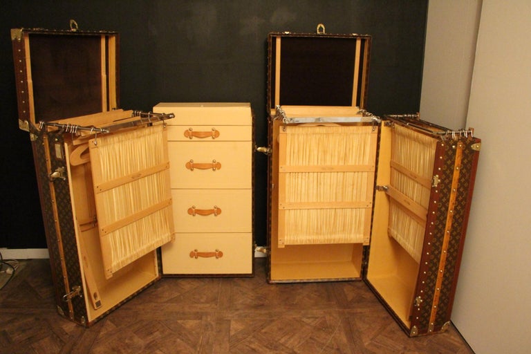 Pair of Louis Vuitton Trunks, Pair of Louis Vuitton Steamer Trunks, LV ...