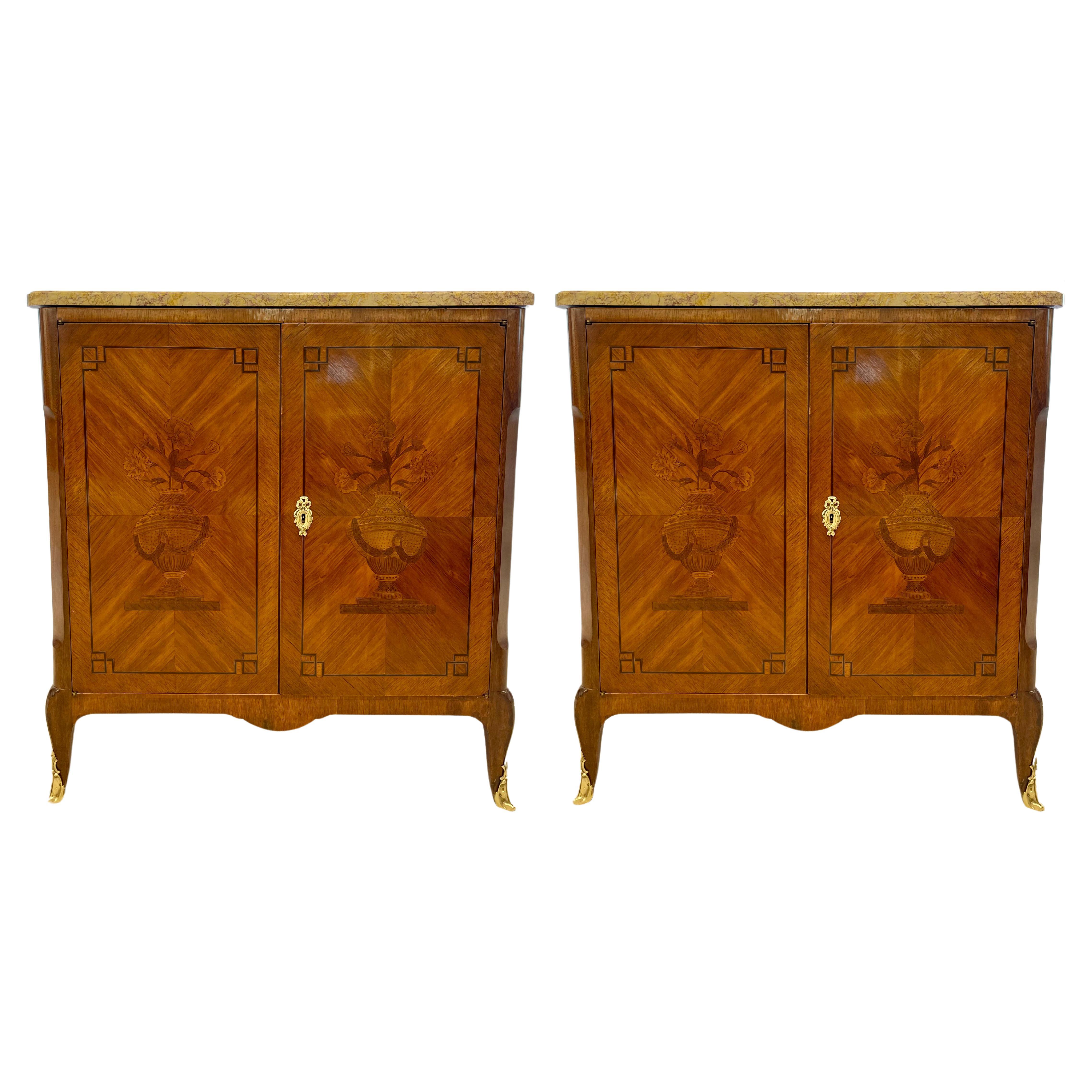 Louis XV Style Marquetry Commode, Possibly by François Linke, circa ...