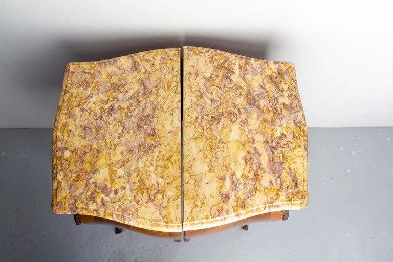 Pair of Louis XV Style Side Cabinets Nightstands French Bedside Tables ...