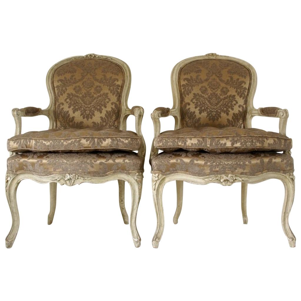 Pair of Antique Roman Style Chairs For Sale at 1stDibs