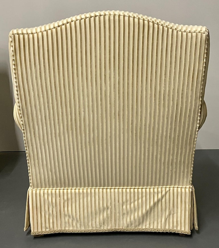 Pair of Lounge, Club or Overstuffed Chairs, Dapha, Finely Upholstered ...