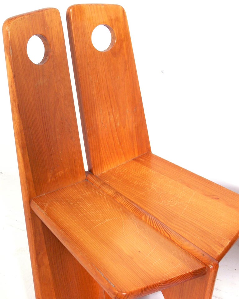 Pair of Low Slung German Constructivist Chairs at 1stDibs