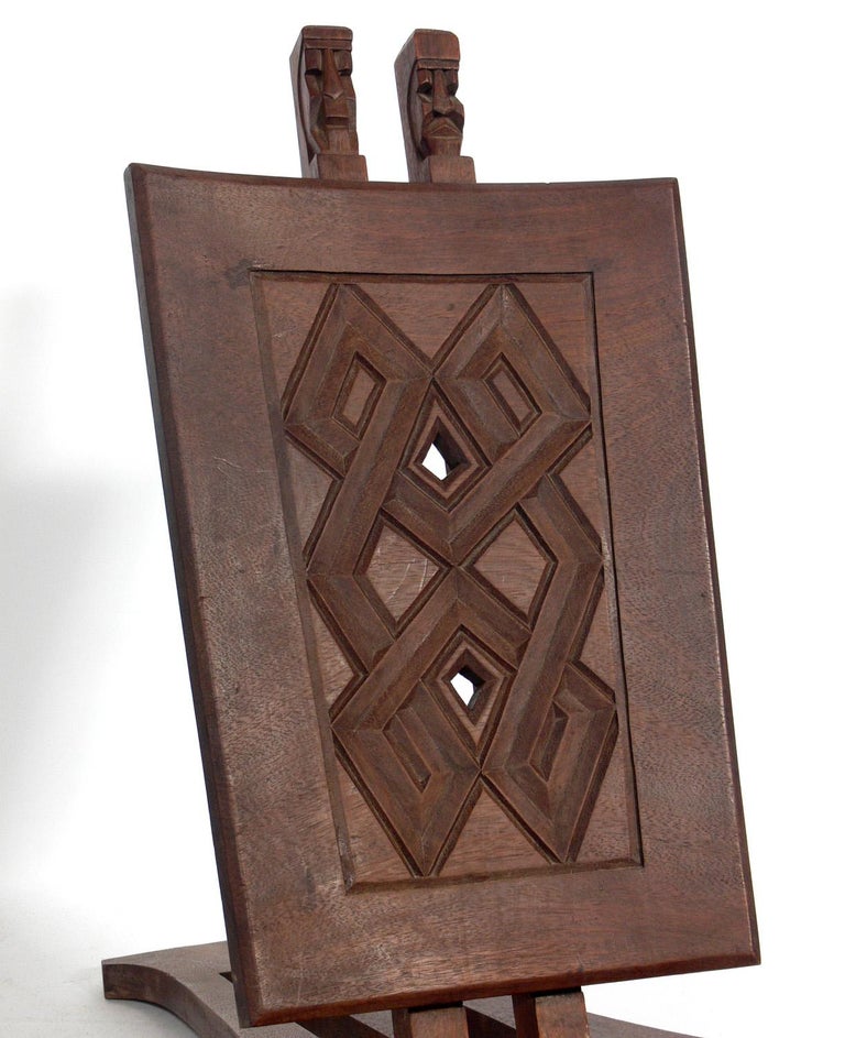 Pair of Low Slung Hand Carved African Lounge Chairs at 1stDibs ...