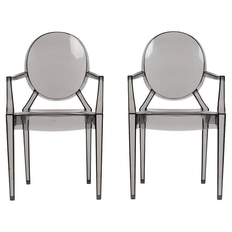 Pair of Lucite Chairs For Sale at 1stDibs