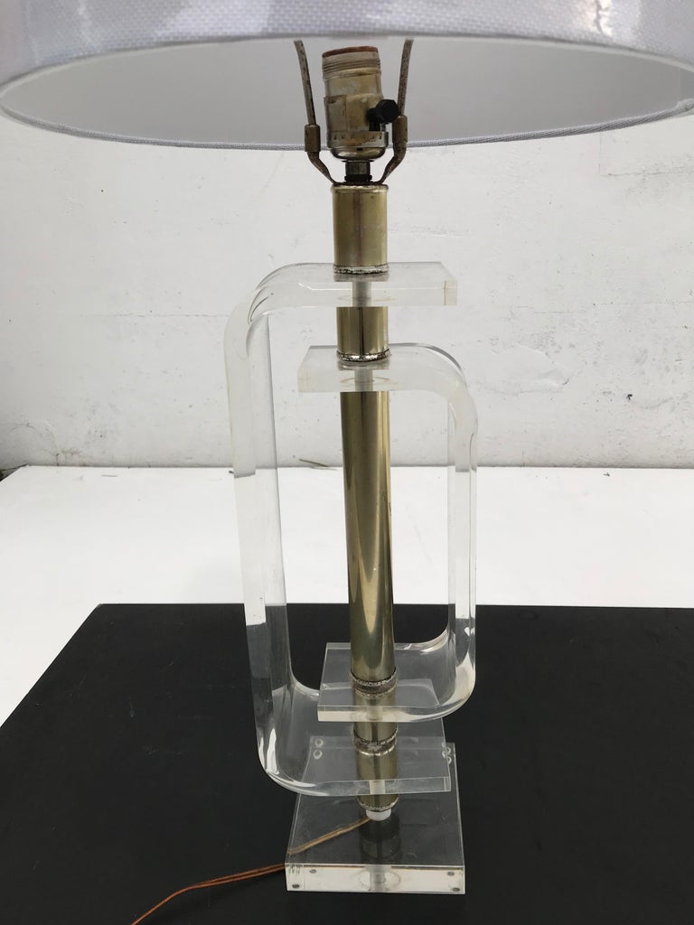 Pair of Lucite Table Lamps For Sale at 1stDibs | lucite lamps