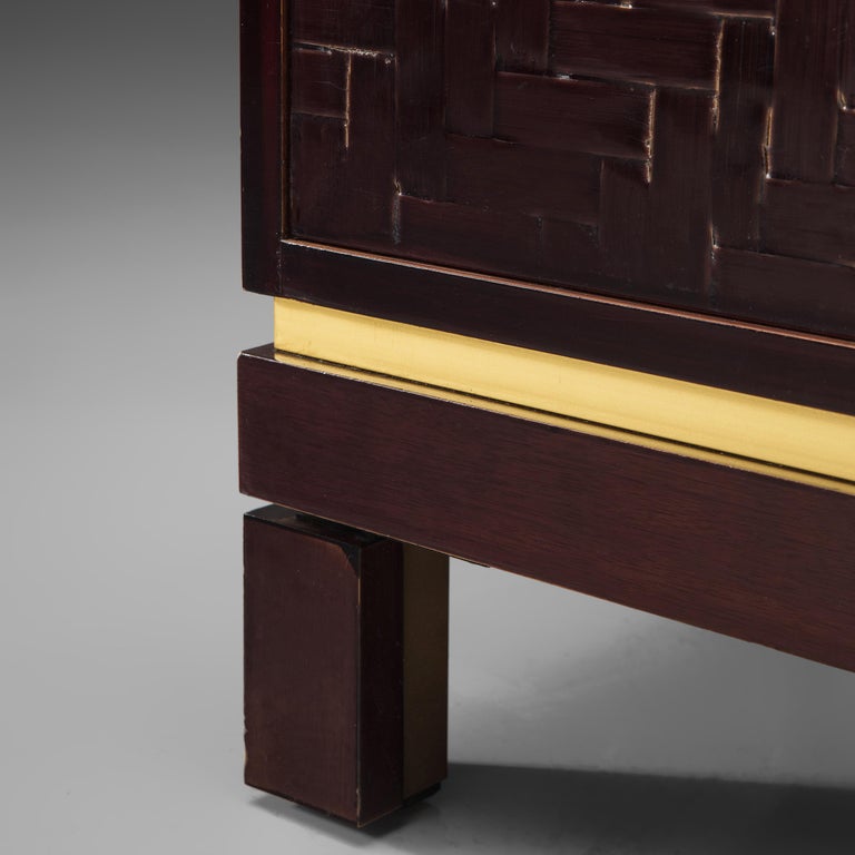 Pair of Luxurious Nightstands with Textured Lacquered Surface For Sale ...