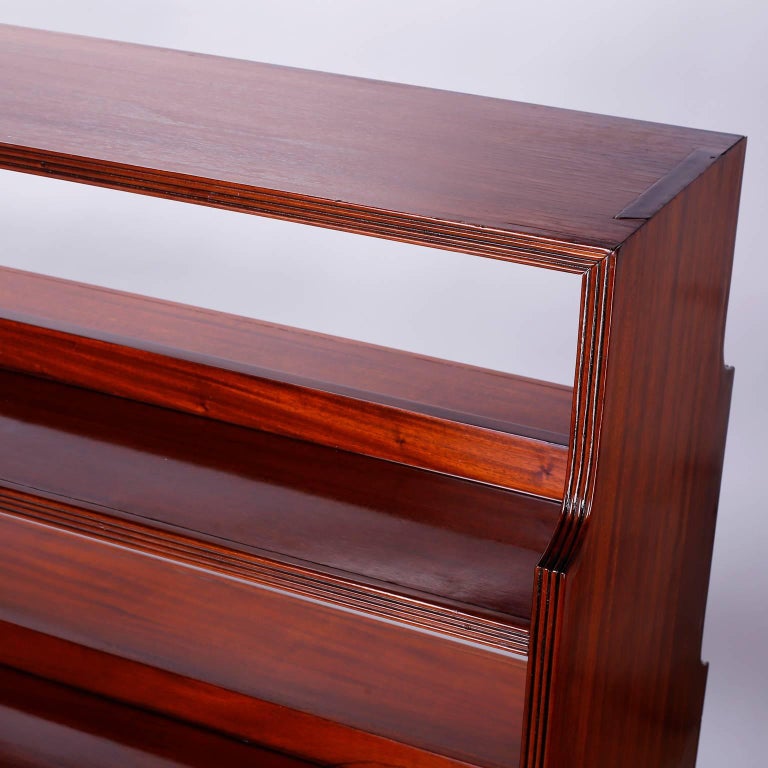 Pair of Mahogany Double-Sided Bookcases at 1stDibs