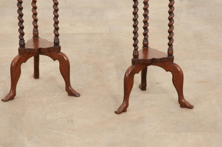 Pair of Mahogany Isle of Man Drink Tables For Sale at 1stDibs