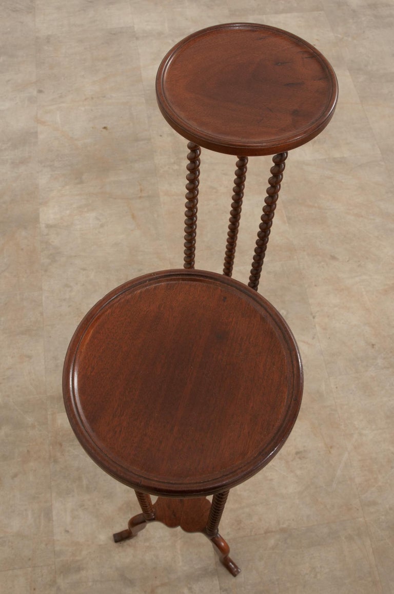 Pair of Mahogany Isle of Man Drink Tables For Sale at 1stDibs