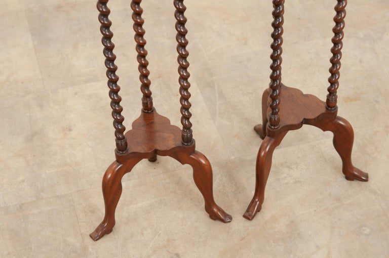 Pair of Mahogany Isle of Man Drink Tables For Sale at 1stDibs