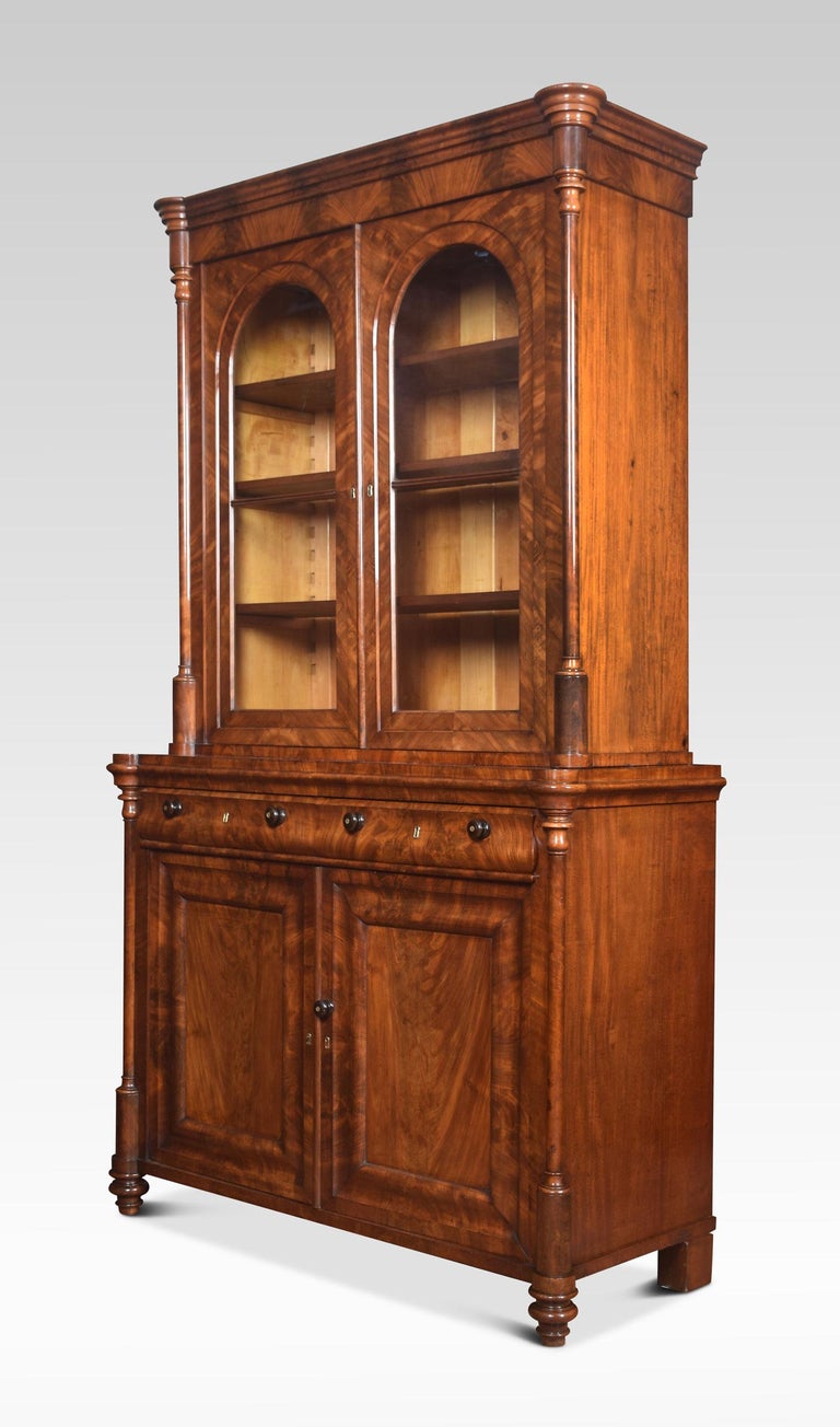 Pair of Mahogany Library Bookcases For Sale at 1stDibs