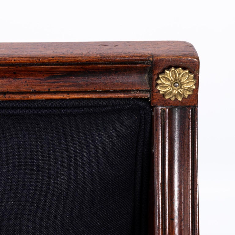 Pair of Mahogany Square Back Library Chairs at 1stDibs