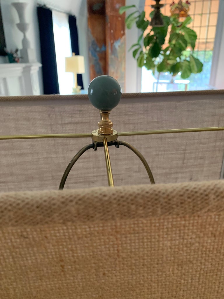 Pair of Male and Female Bust Lamps with Custom Shades For Sale at 1stDibs