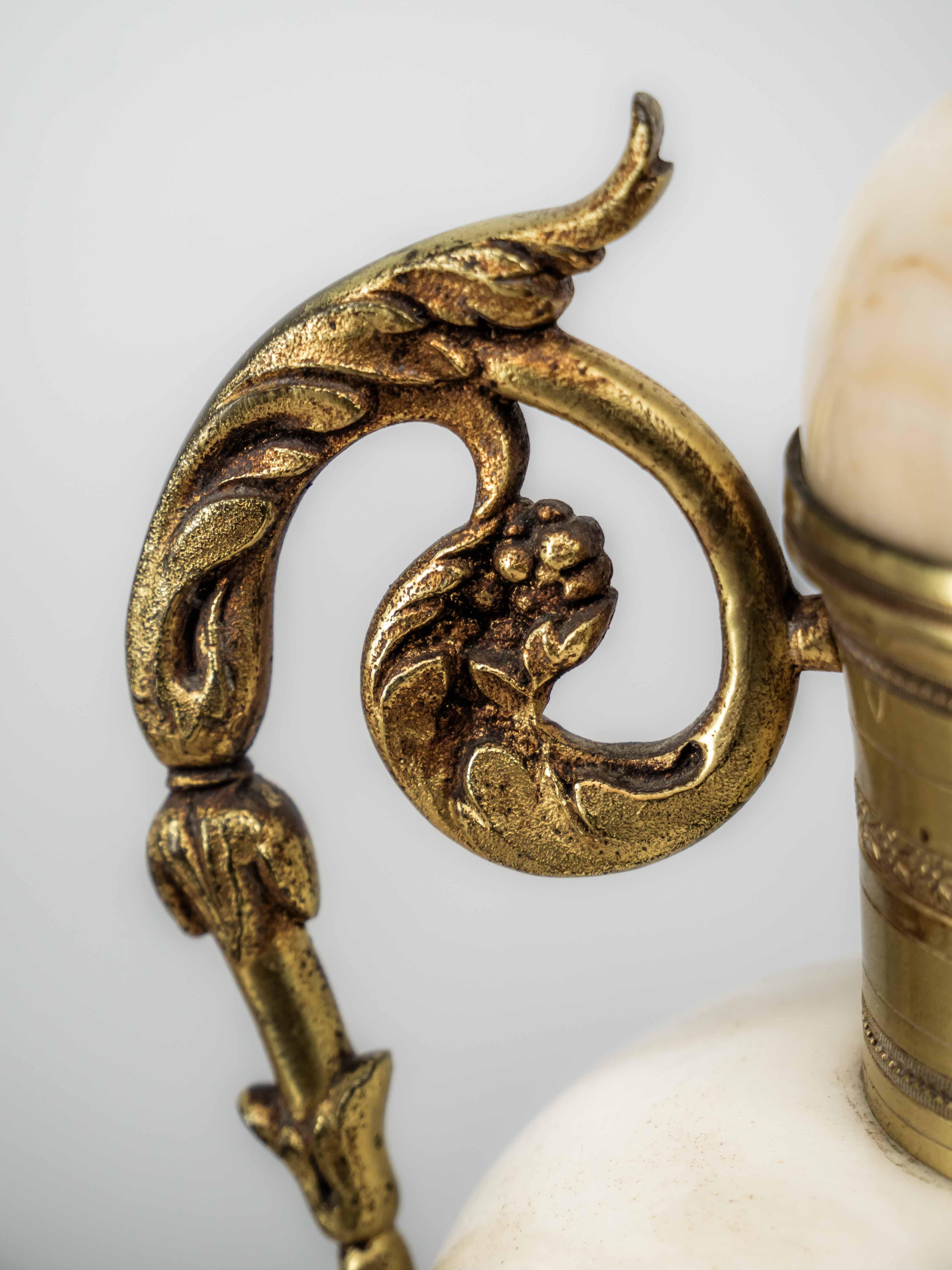 Pair of marble cassolettes vases For Sale at 1stDibs