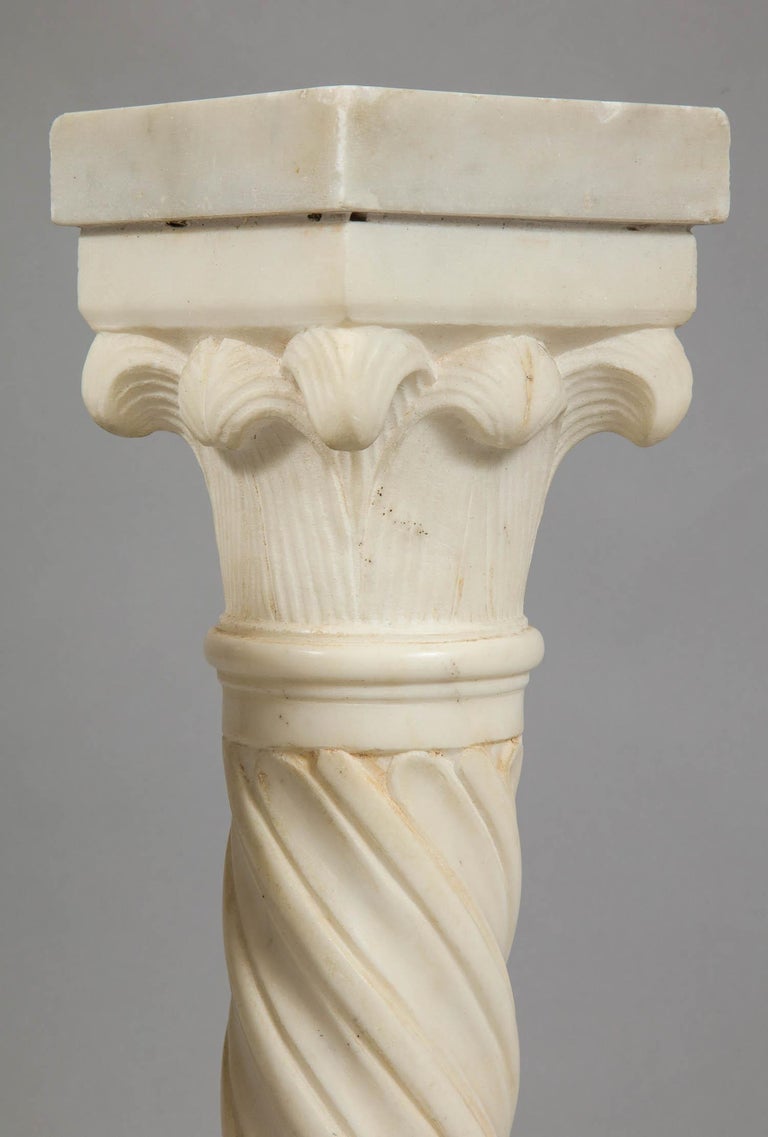 Pair of Marble Columns For Sale at 1stDibs