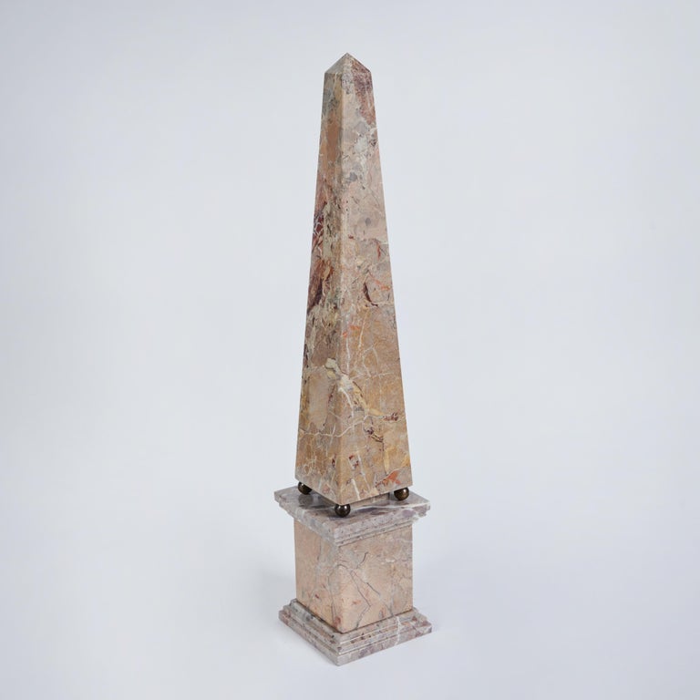 Pair of Marble Obelisks For Sale at 1stDibs
