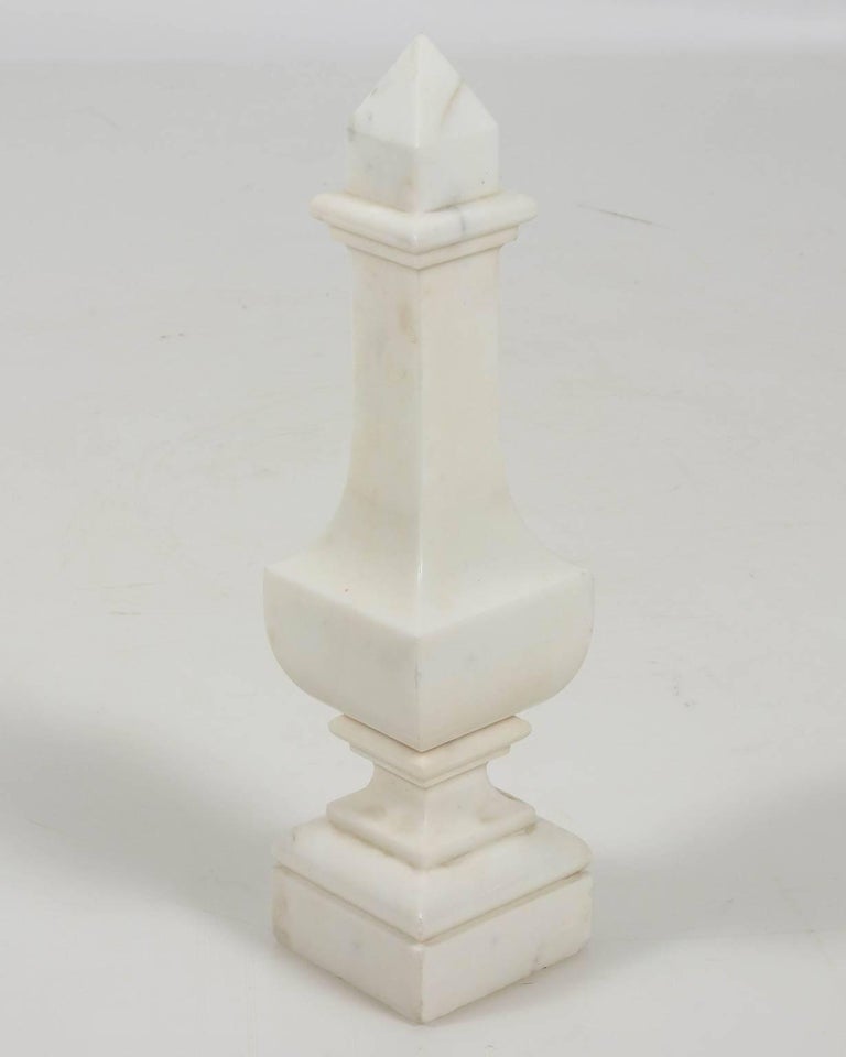 Pair of Marble Obelisks at 1stDibs