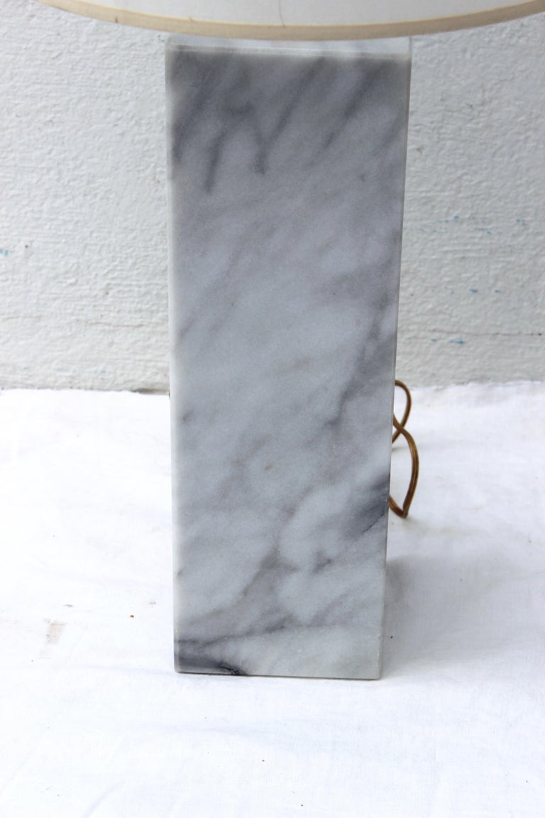 Pair of Marble Table Lamps at 1stDibs