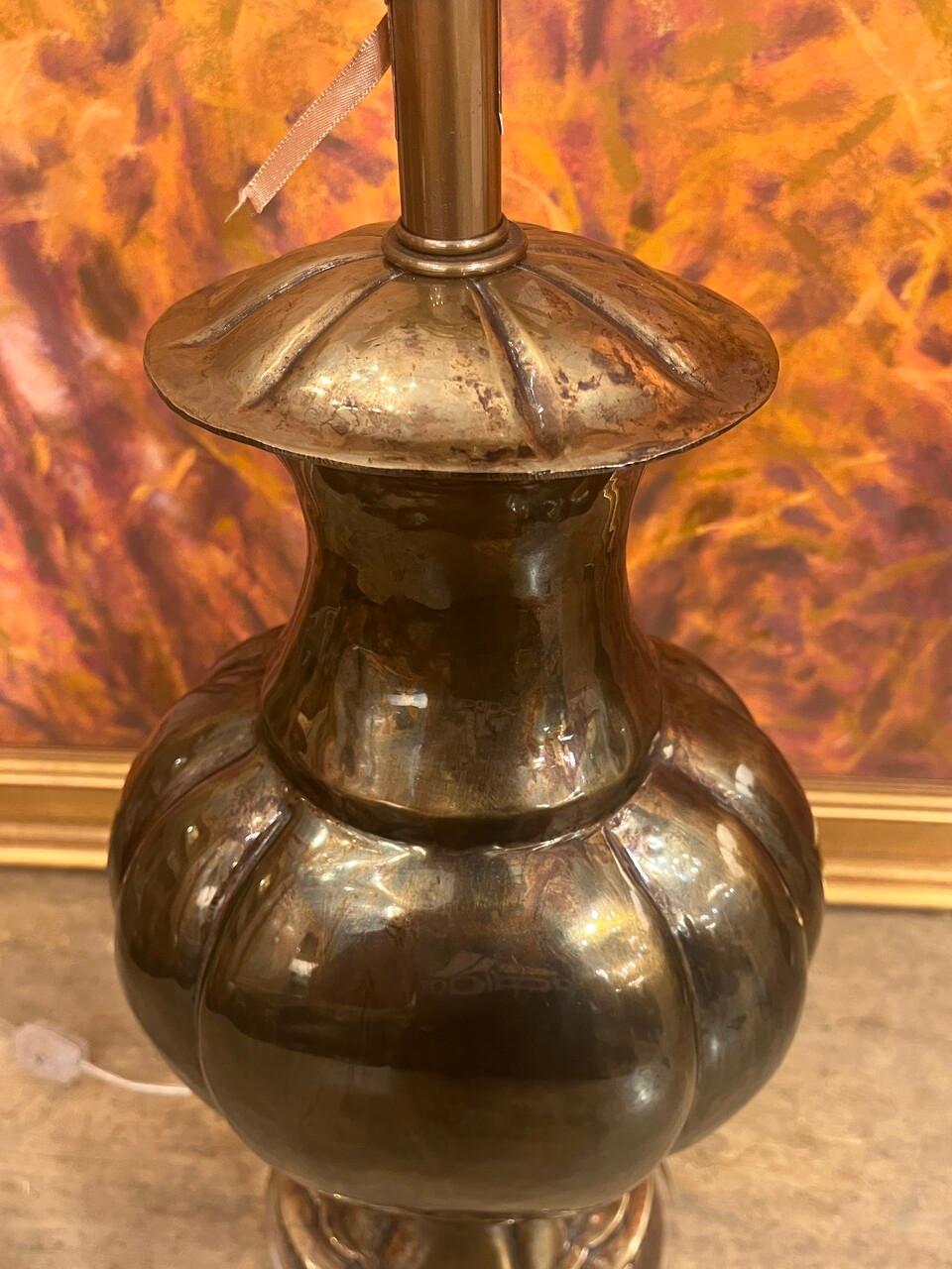 Pair of Marbro Brass Table Lamps For Sale at 1stDibs