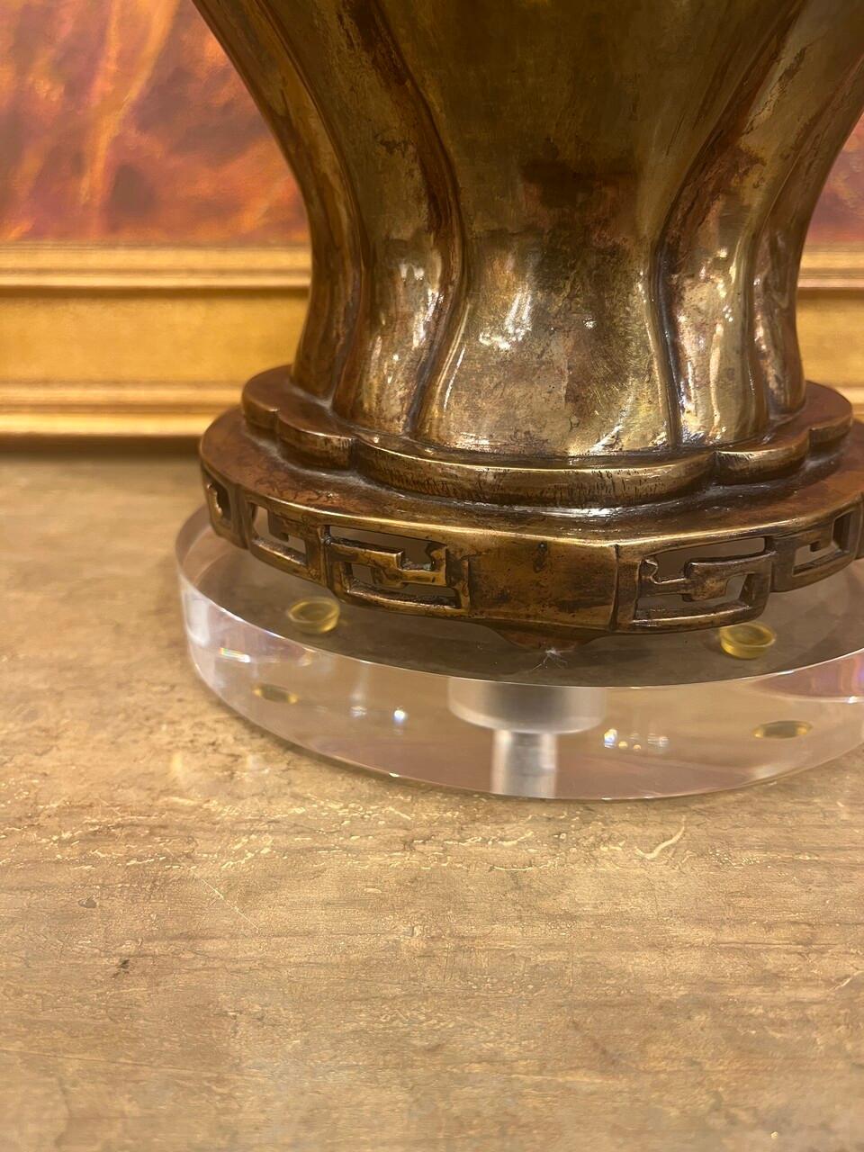 Pair of Marbro Brass Table Lamps For Sale at 1stDibs
