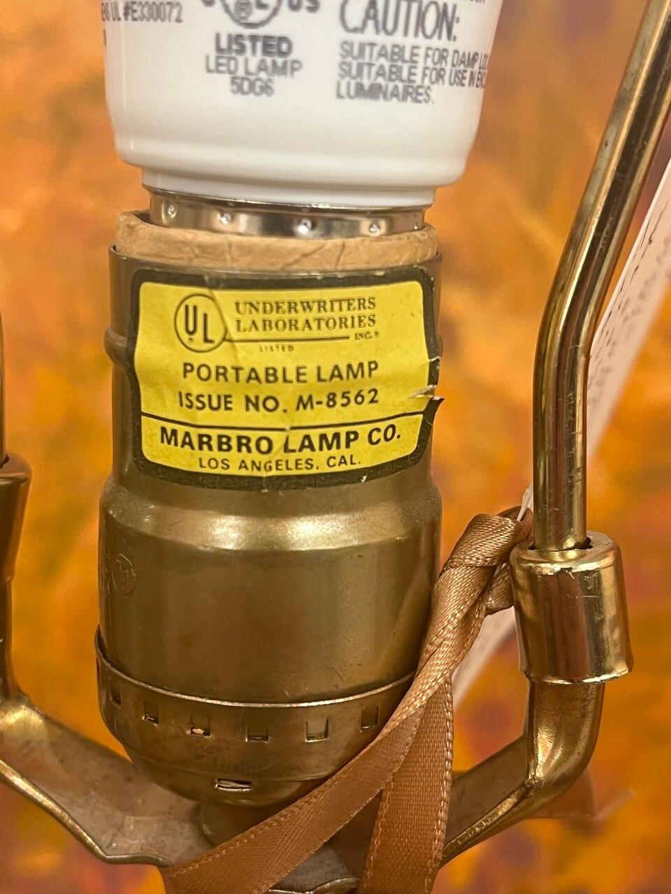 Pair of Marbro Brass Table Lamps For Sale at 1stDibs