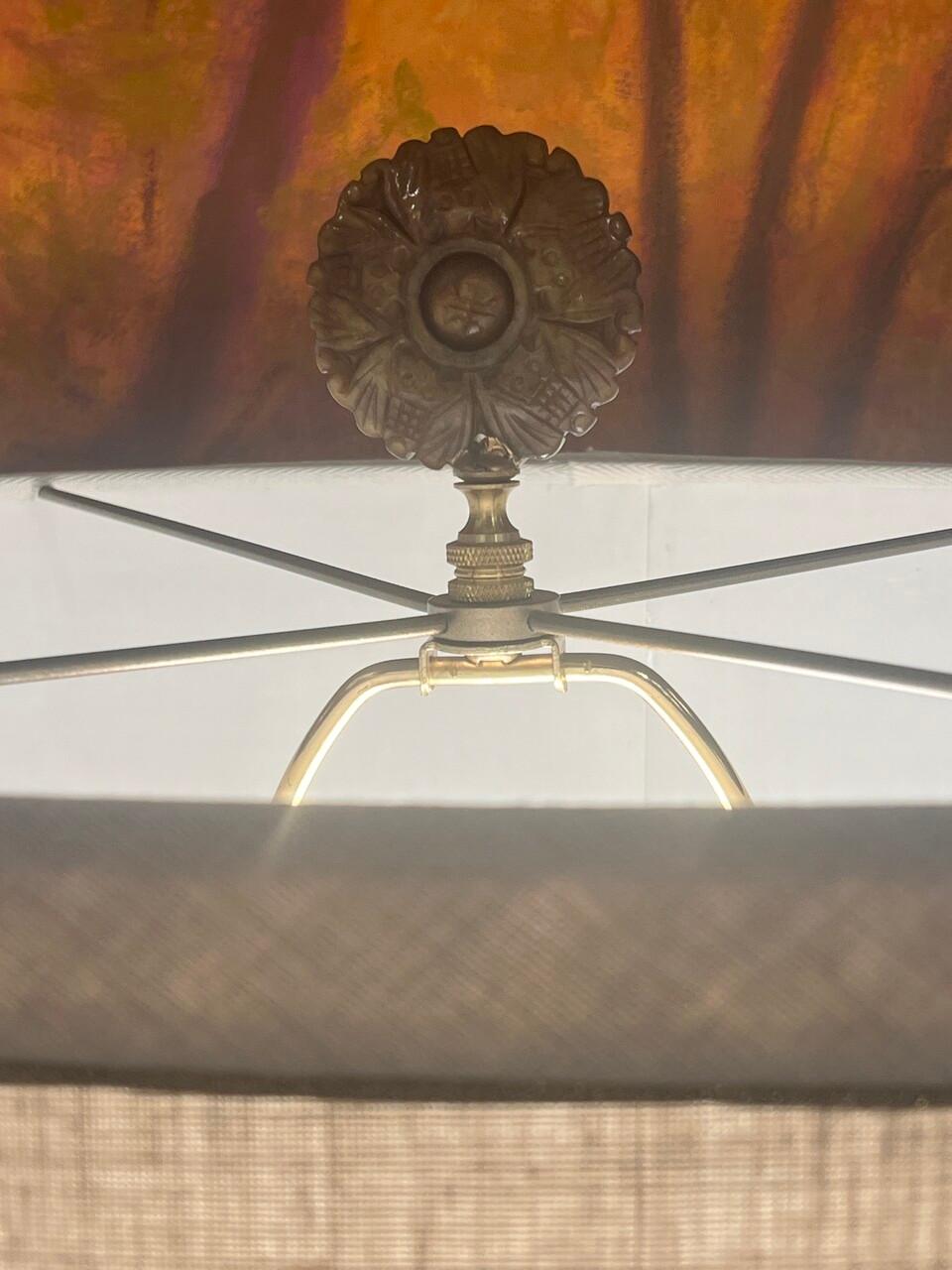 Pair of Marbro Brass Table Lamps For Sale at 1stDibs