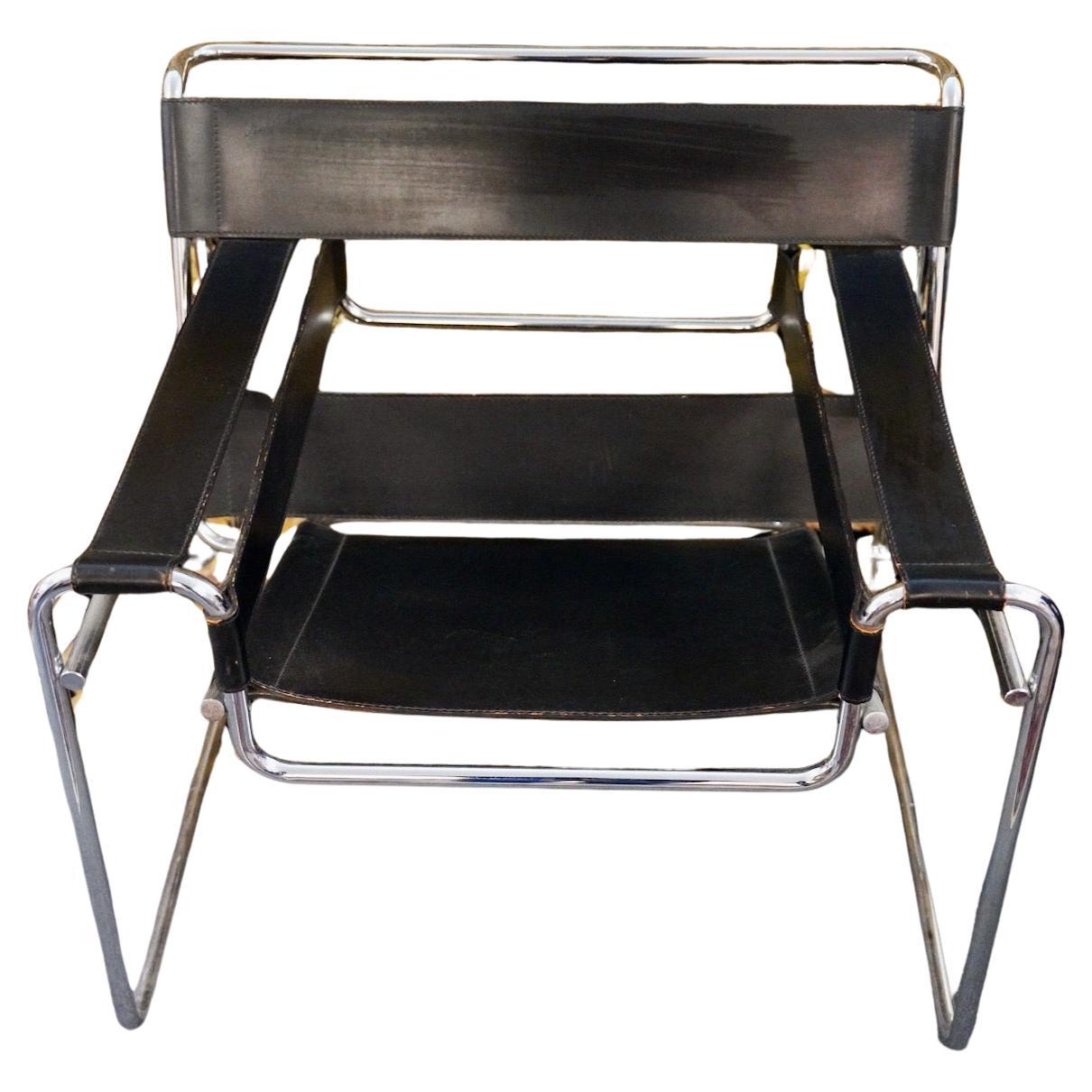 Marcel Breuer, Pair of Armchairs "Wassily", 1960s at 1stDibs