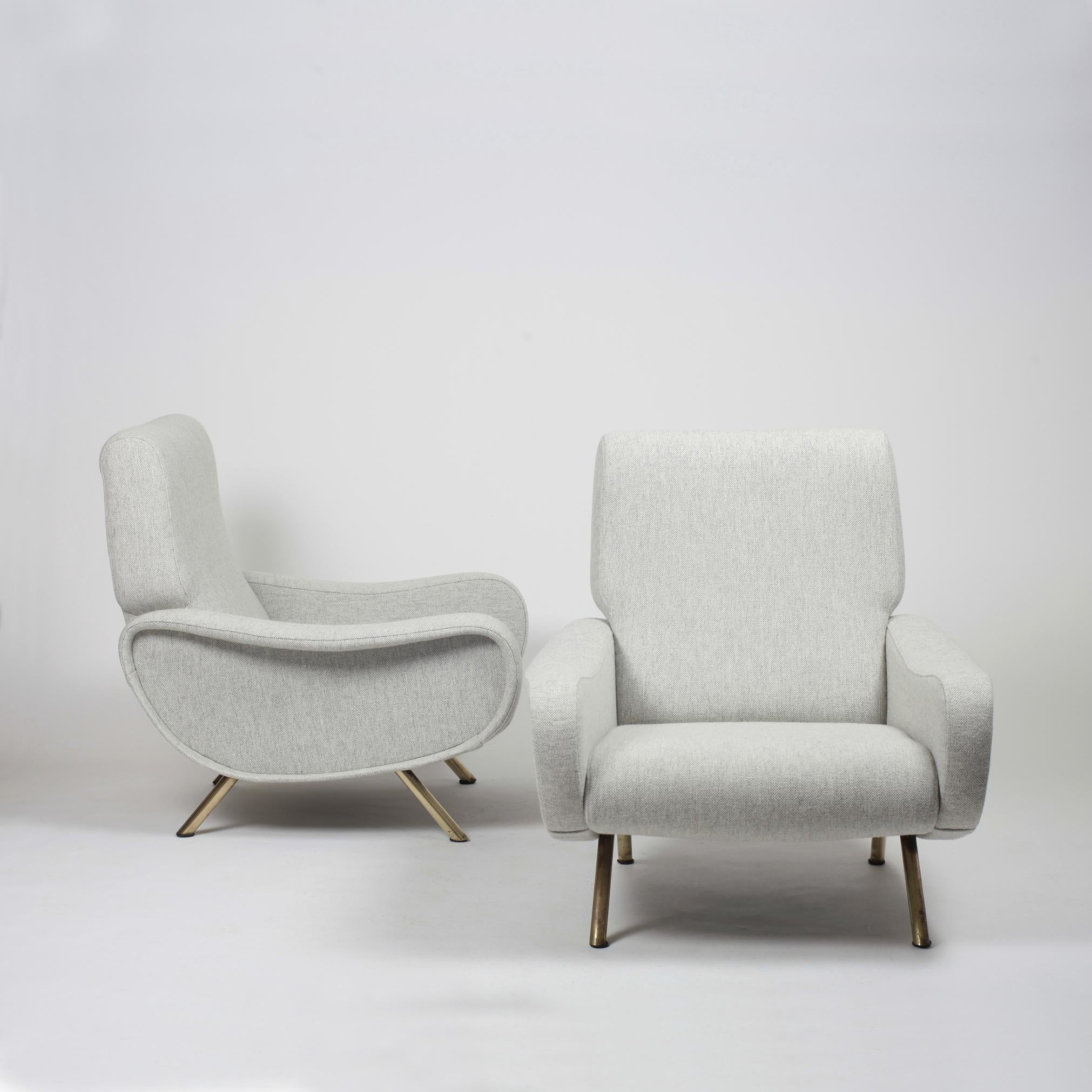 Pair of Marco Zanuso Lady Chair Arflex First Edition at 1stDibs