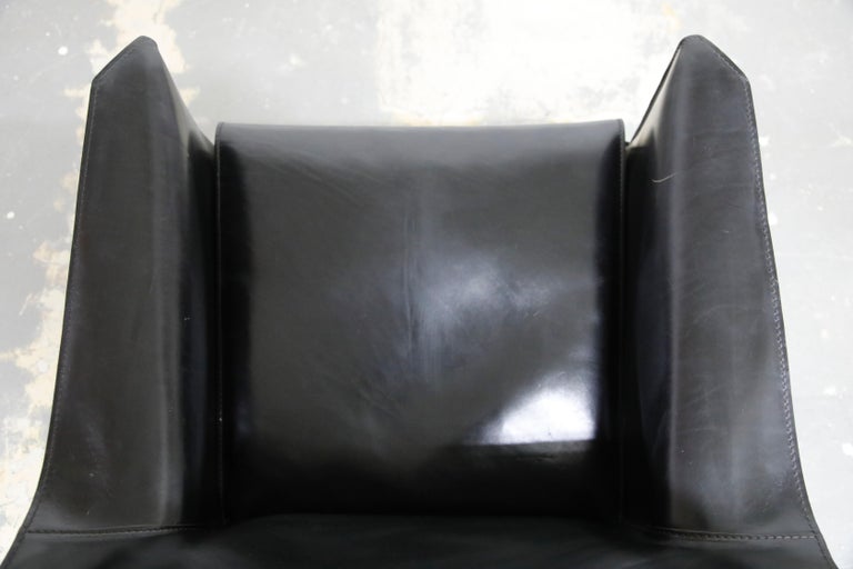 Pair of Mario Bellini for Cassina "Cab 414" Lounge Chairs, Signed ...