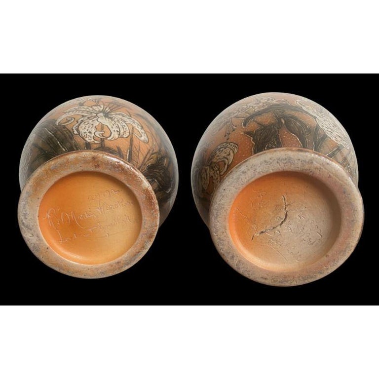 Pair of Martin Brothers Vases, 1892 For Sale at 1stDibs