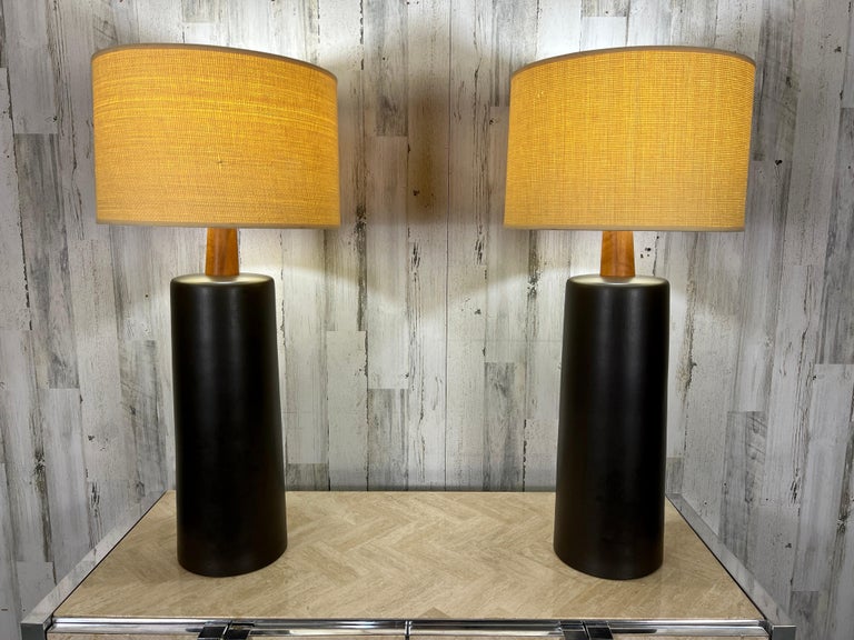 Pair of Martz Ceramic Table Lamps by Jane and Gordon Martz at 1stDibs