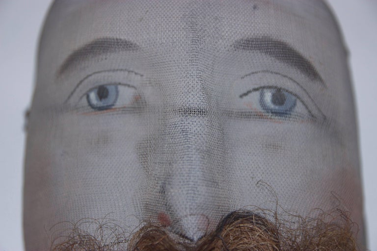 Pair of Masks, Fine and Decorative Wire Mesh, Nice Carnival Mask, circa ...