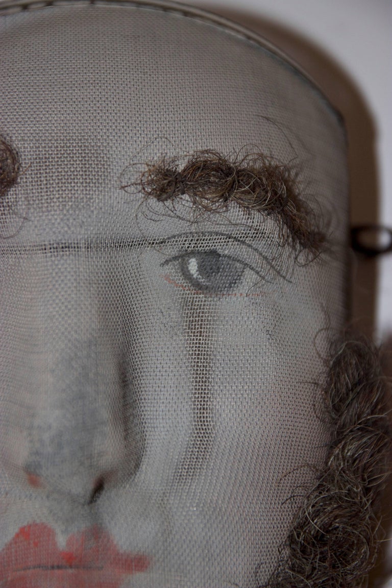 Pair of Masks, Fine and Decorative Wire Mesh, Nice Carnival Mask, circa ...