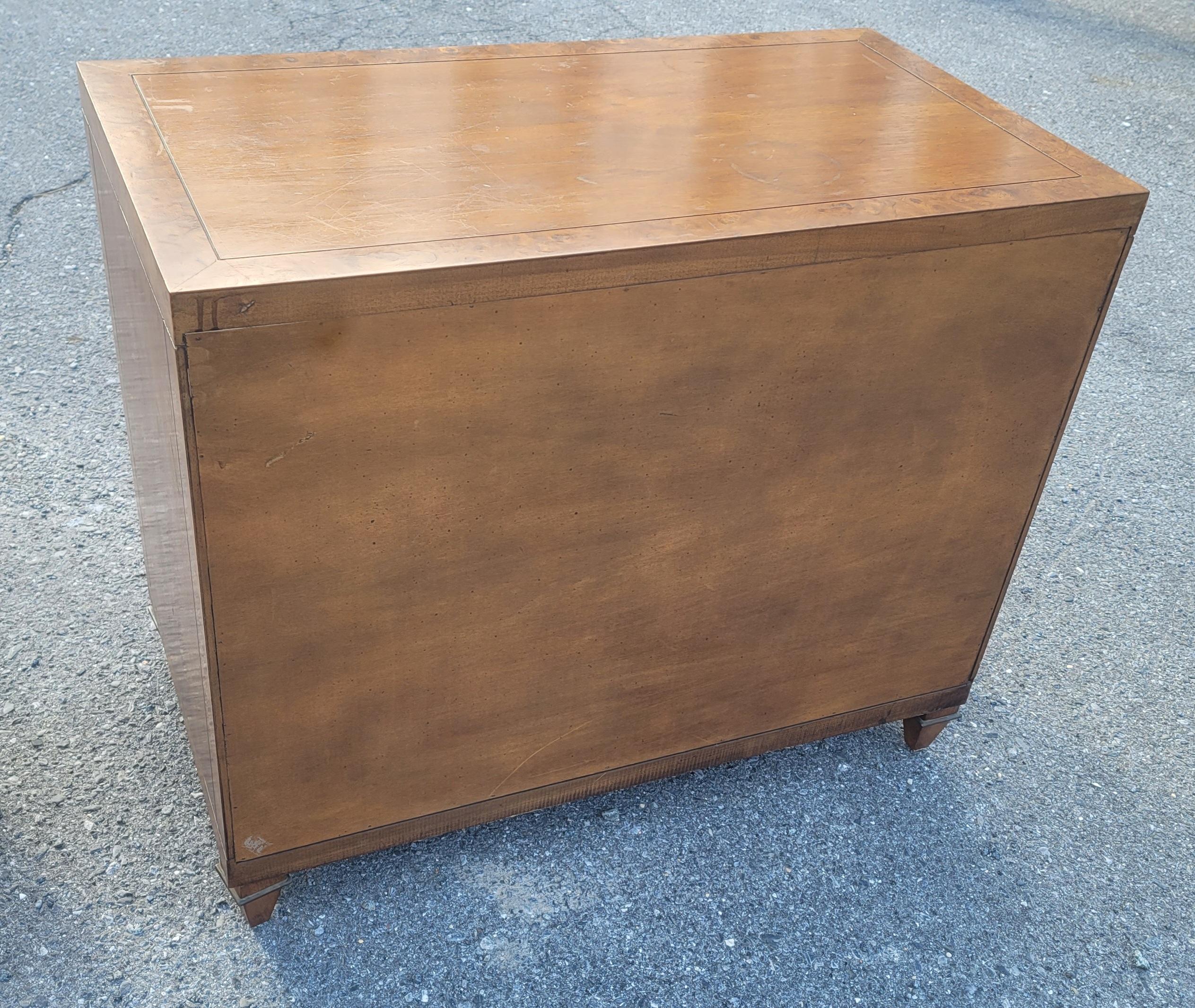 Pair of Mastercraft Burled and Walnut Colonnade Cabinets Credenza ...