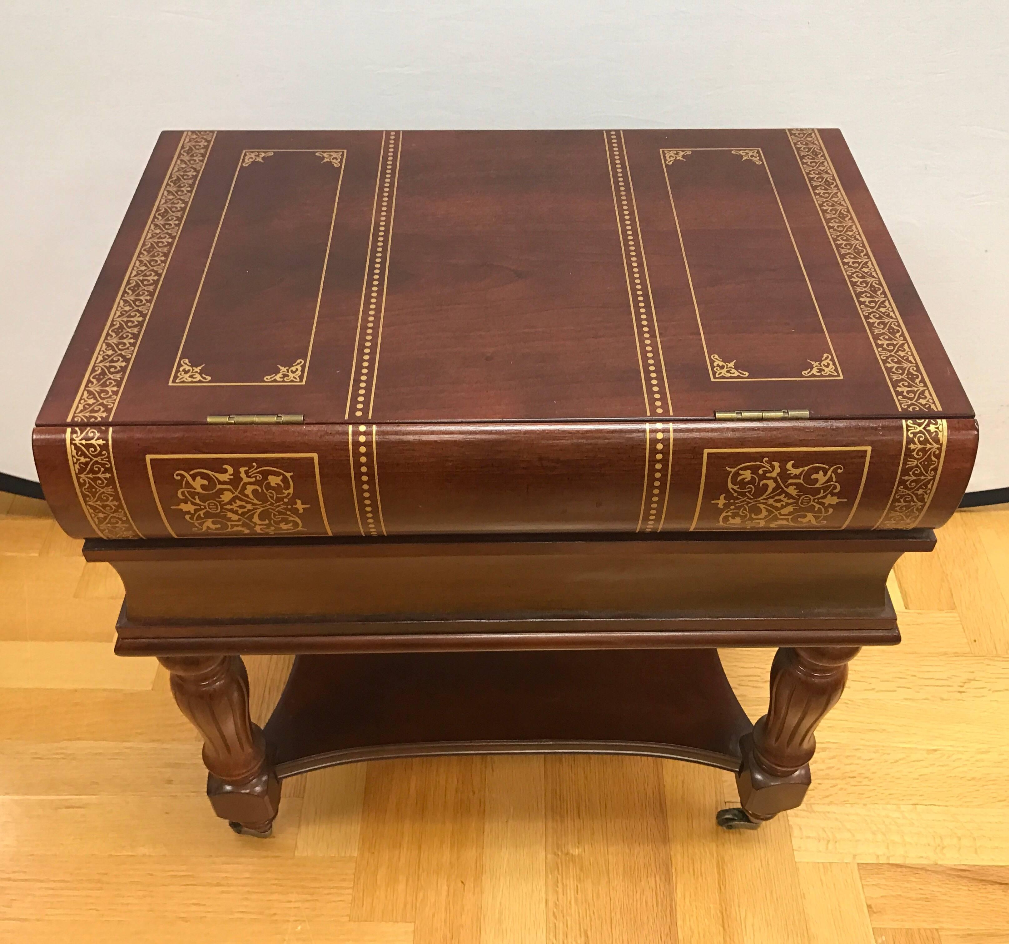 Pair of Matching Wooden Book Stack End Tables Side at 1stDibs