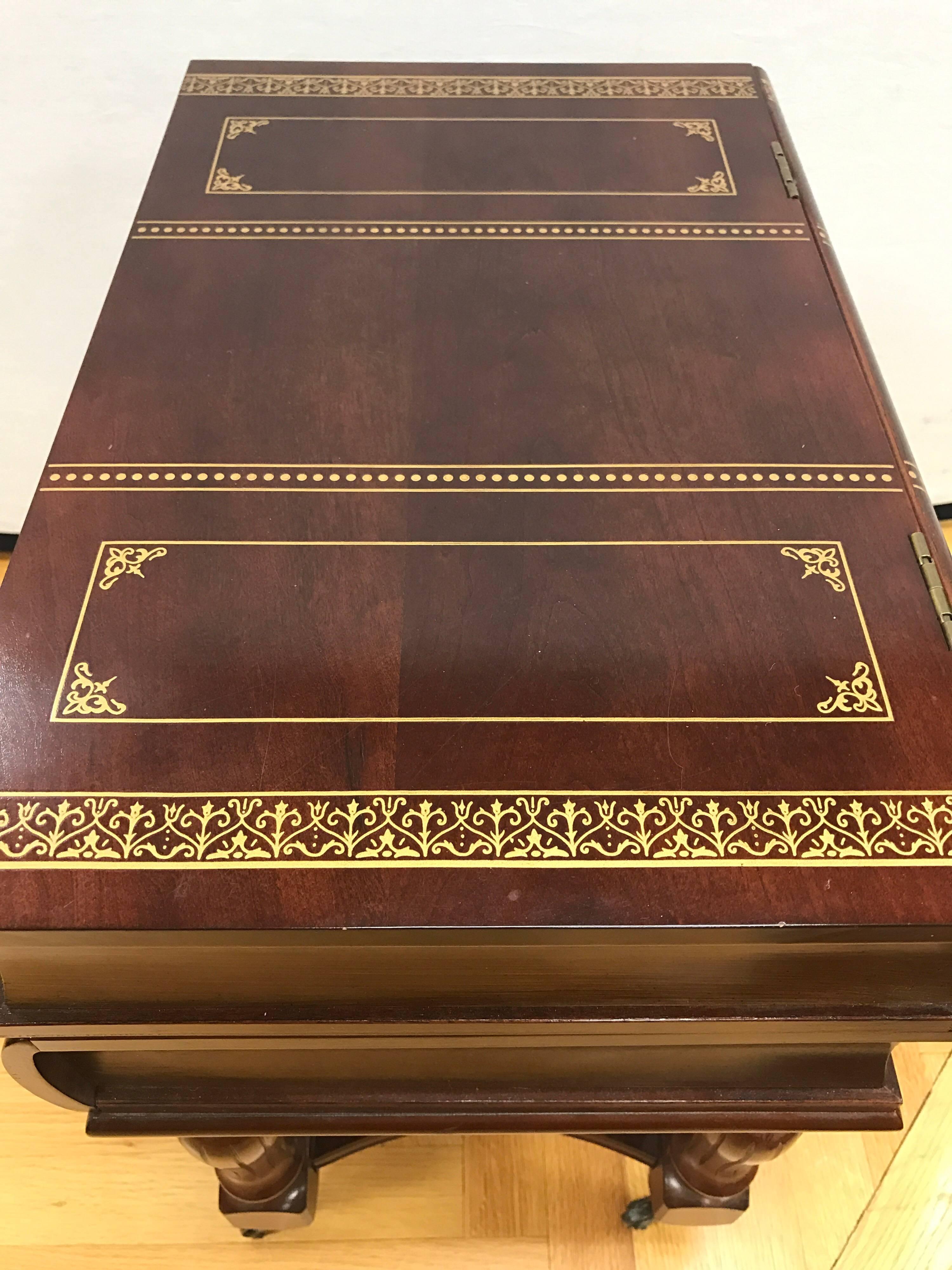 Pair of Matching Wooden Book Stack End Tables Side at 1stDibs