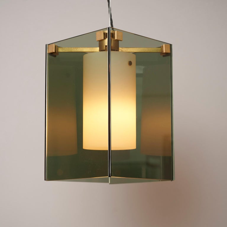 Pair of Max Ingrand Pendant Lights for Fontana Arte Model 2211 For Sale ...