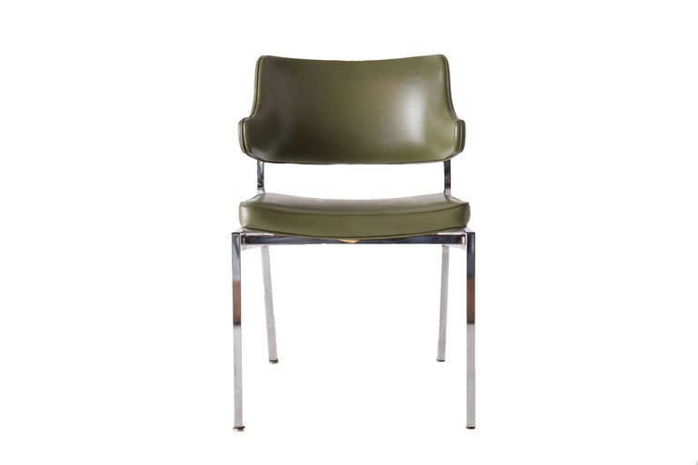 Pair of MCM Chrome Chairs at 1stDibs