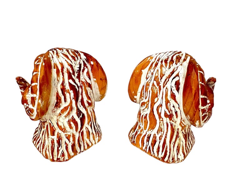 Pair of MCM Ram Bookends For Sale at 1stDibs