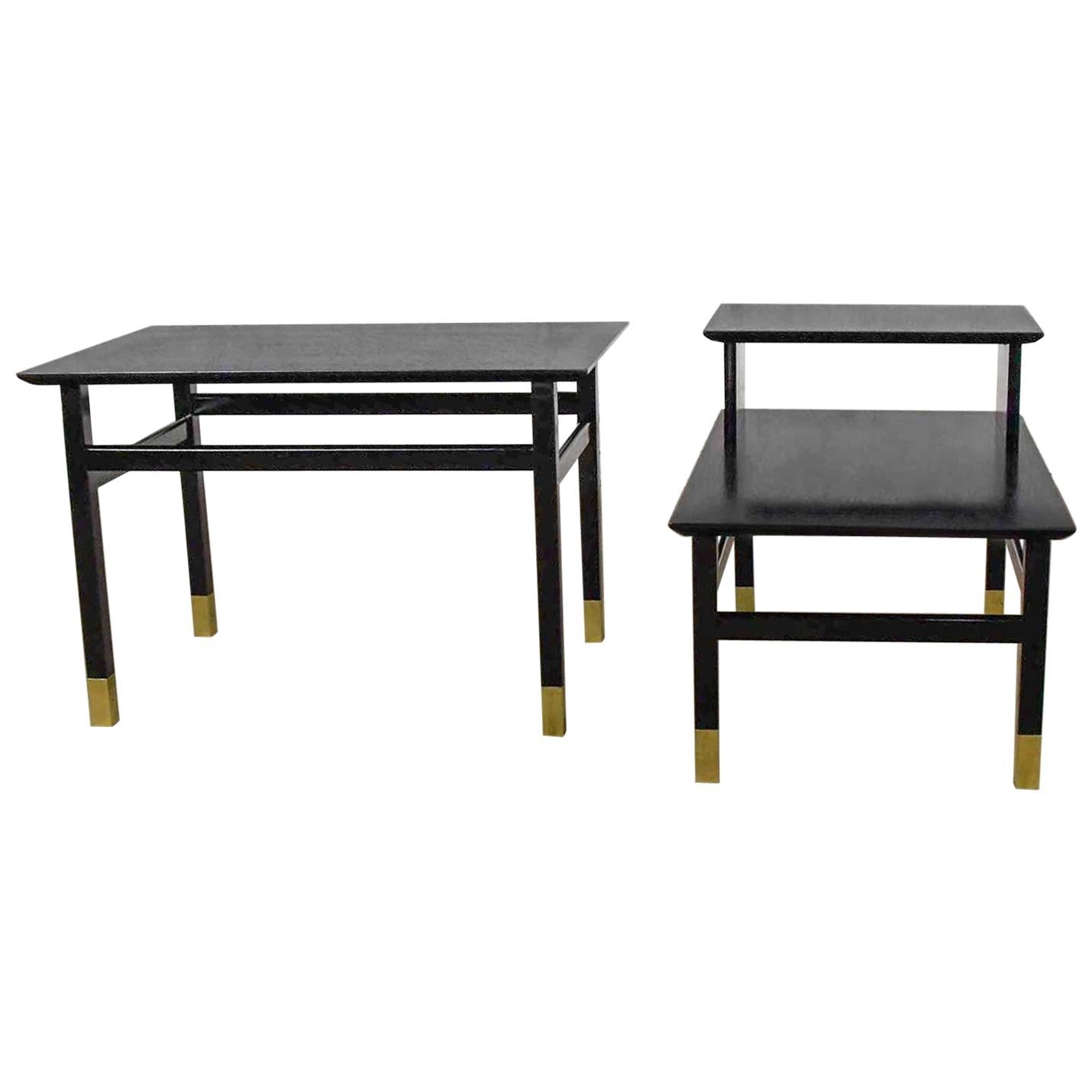 Pair of Probber Walnut Side Tables For Sale at 1stDibs