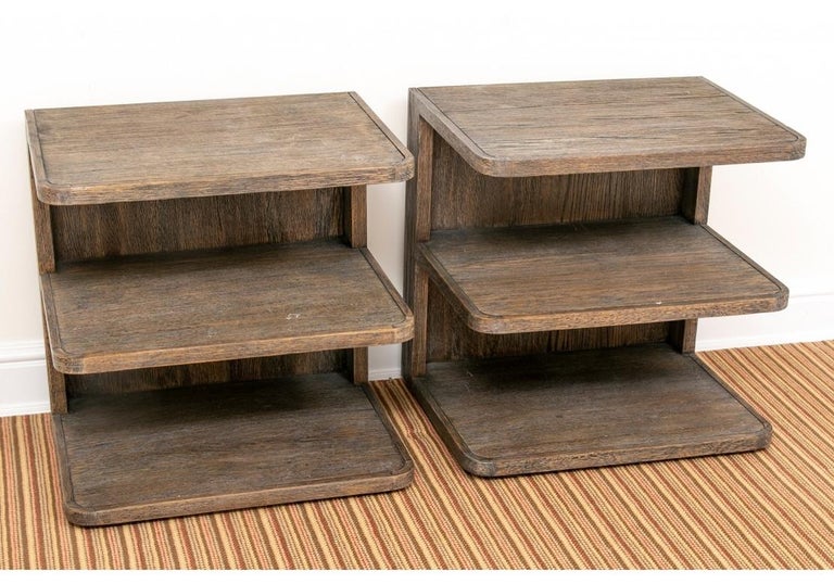 Pair of Mecox Gardens Tiered Side Tables For Sale at 1stDibs