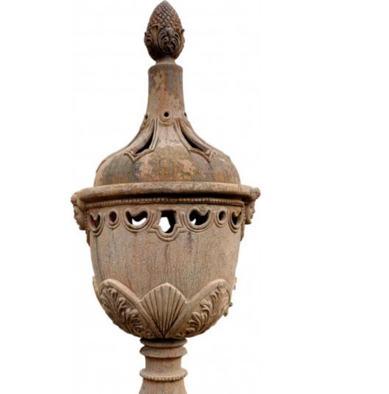 Pair of Medicean Tuscan Brazier, Large in Terracotta with Base End 19th ...